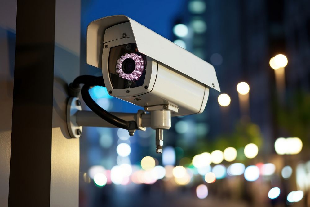 modern security camera city surveillance | Free Photo - rawpixel