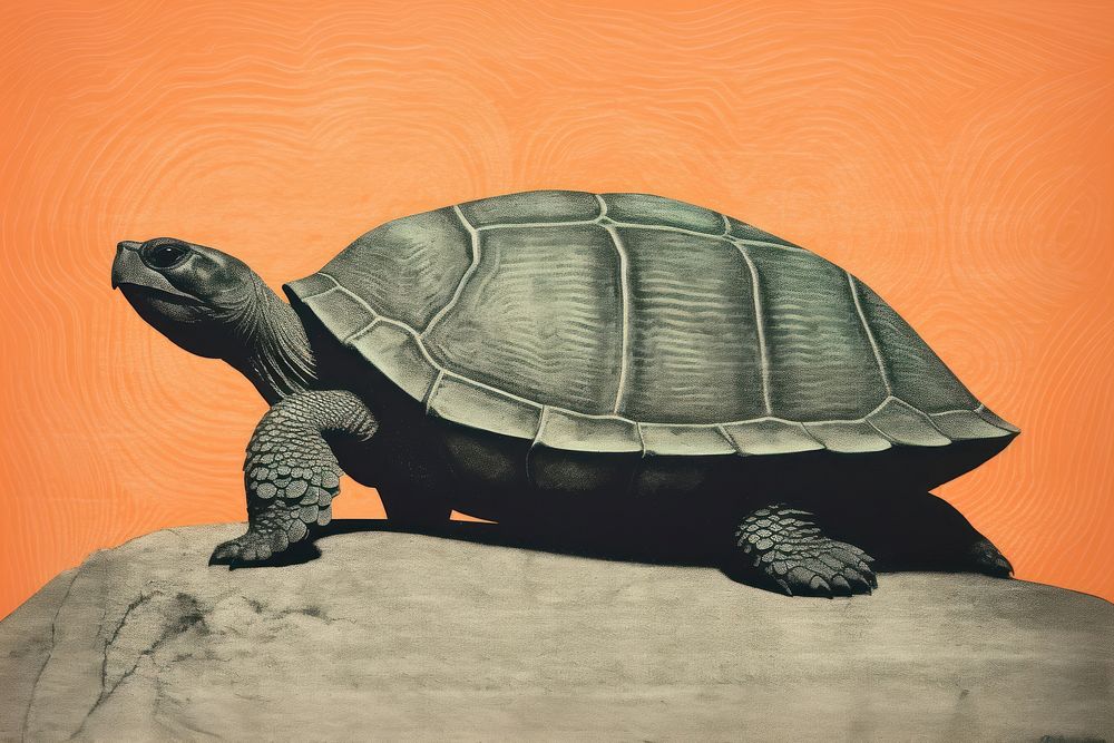 Reptile animal turtle side view. | Free Photo Illustration - rawpixel
