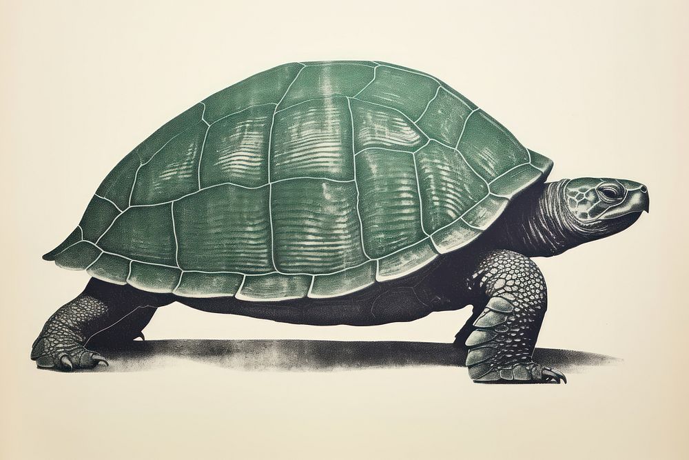 Reptile animal turtle side view. | Free Photo Illustration - rawpixel