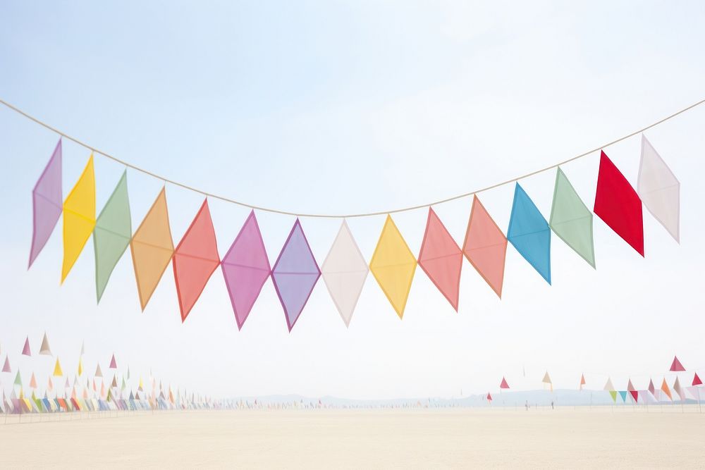 Hanging flag triangle festival. | Free Photo - rawpixel