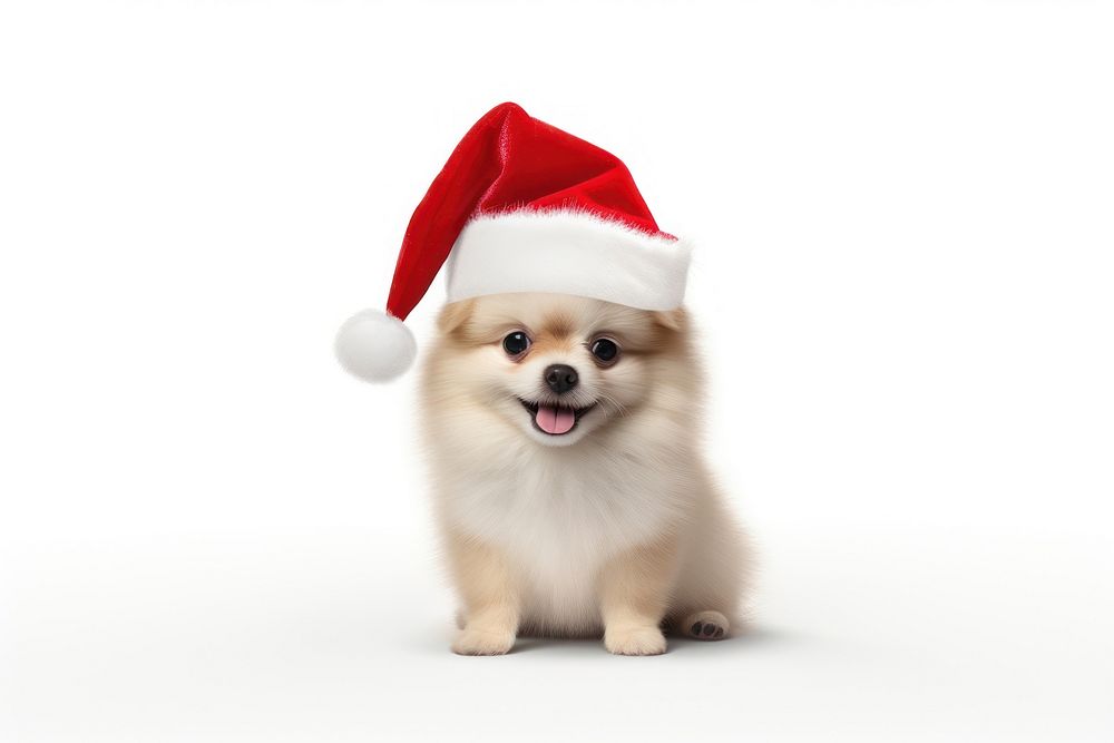 Dog wearing santa hat mammal | Premium Photo - rawpixel