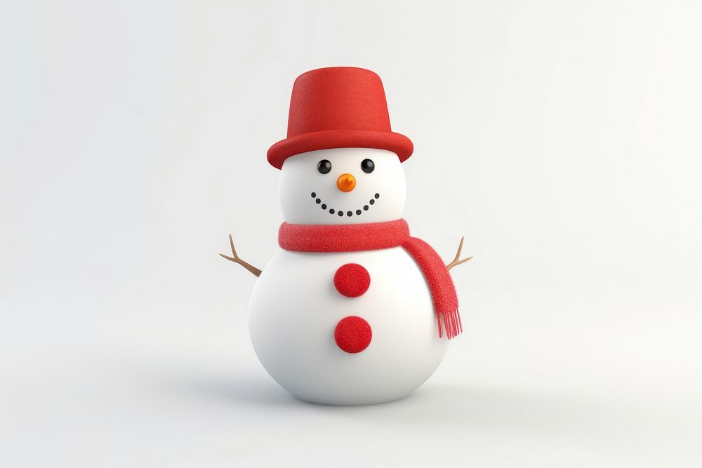 Snowman winter white anthropomorphic. AI | Free Photo Illustration ...