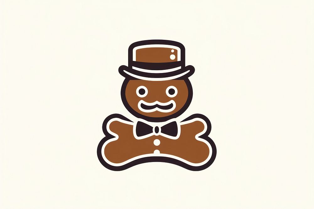 Gingerbread man gingerbread food logo. | Free Photo Illustration - rawpixel