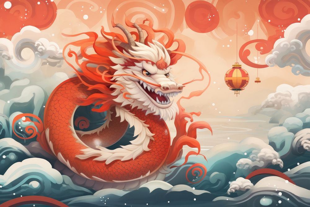 Dragon year holiday chinese new | Premium Photo Illustration - rawpixel