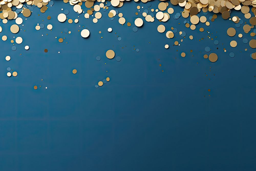 Blue background confetti backgrounds gold. | Premium Photo - rawpixel