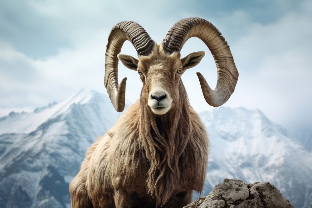 Ibex livestock wildlife animal. | Free Photo - rawpixel