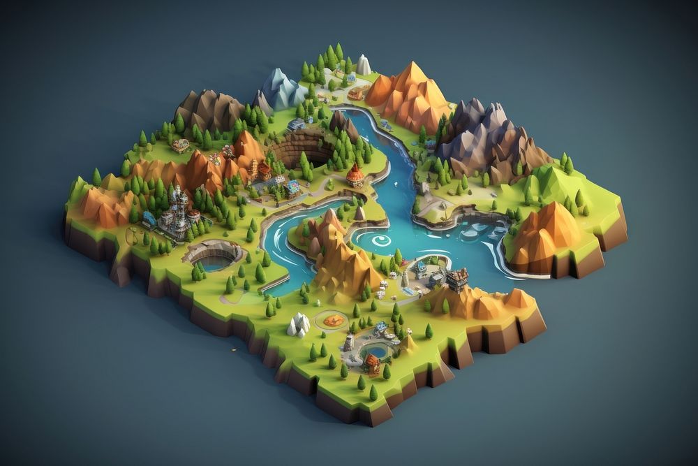 World outdoors map screenshot. AI | Free Photo Illustration - rawpixel