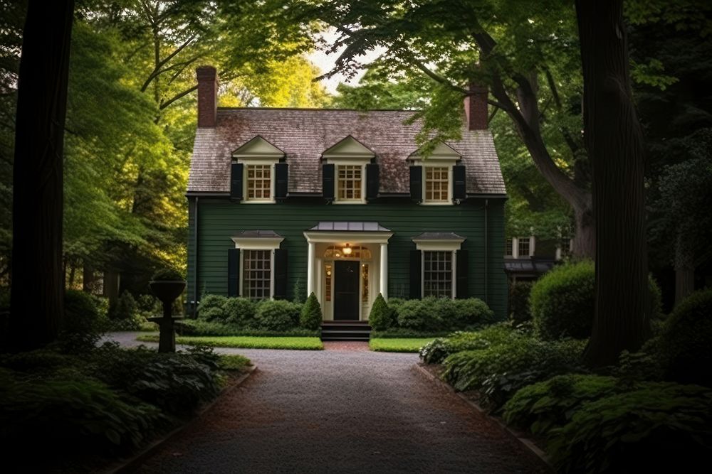 Colonial style house architecture building | Free Photo - rawpixel