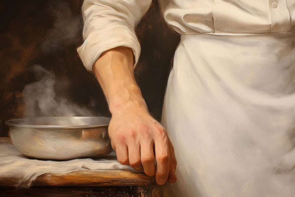 Painting cooking hand chef. AI | Premium Photo Illustration - rawpixel