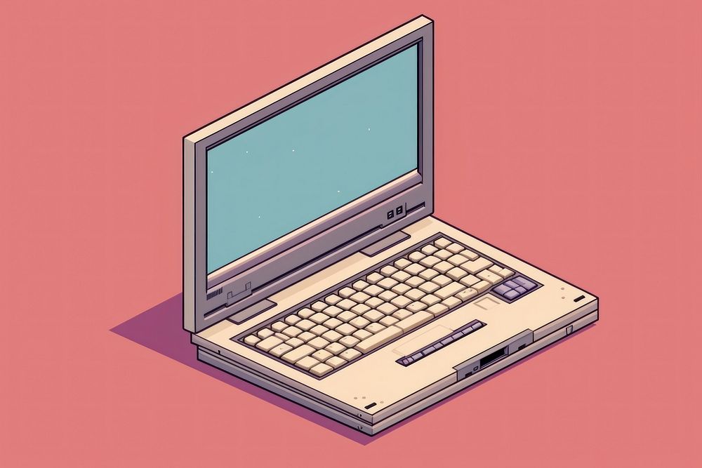 Simple laptop isolated computer electronics | Free Photo Illustration ...