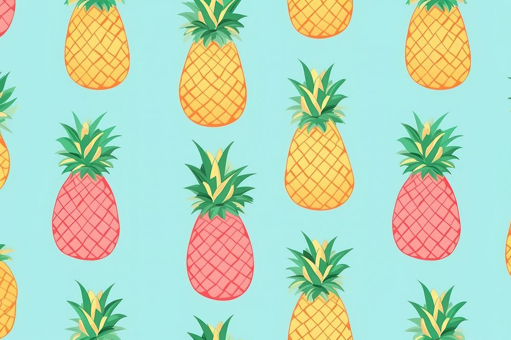 Pineapple backgrounds pattern fruit. AI | Premium Photo Illustration - rawpixel