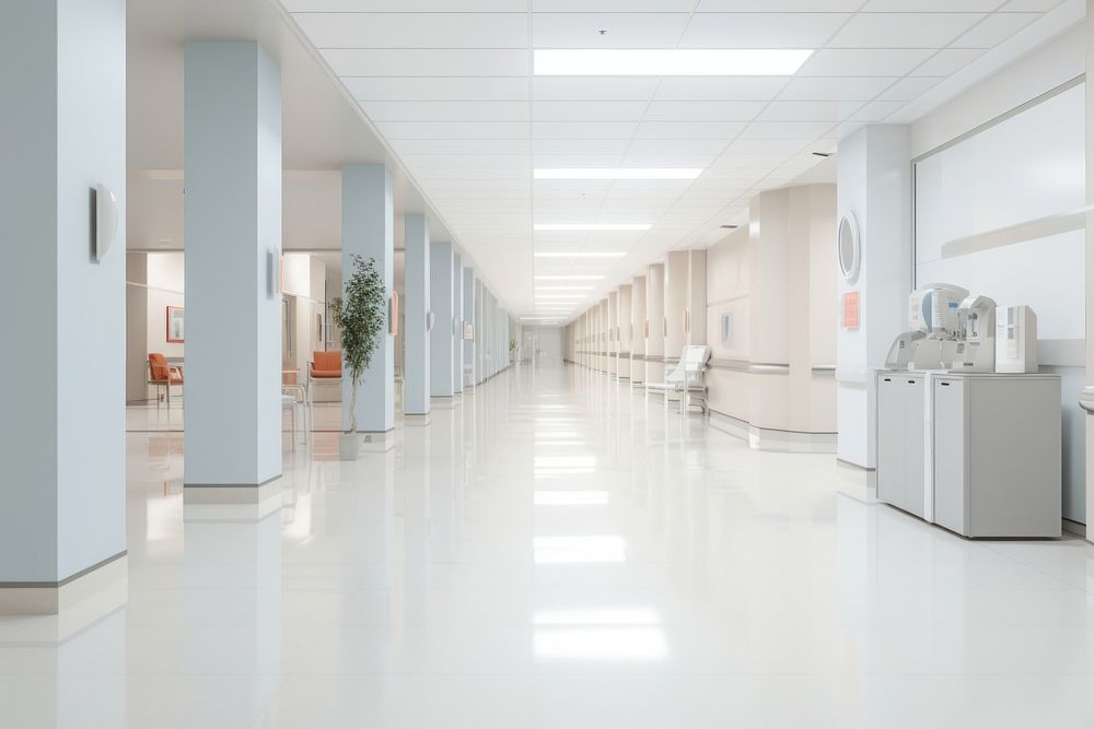 Hospital hallway architecture corridor building. | Free Photo - rawpixel