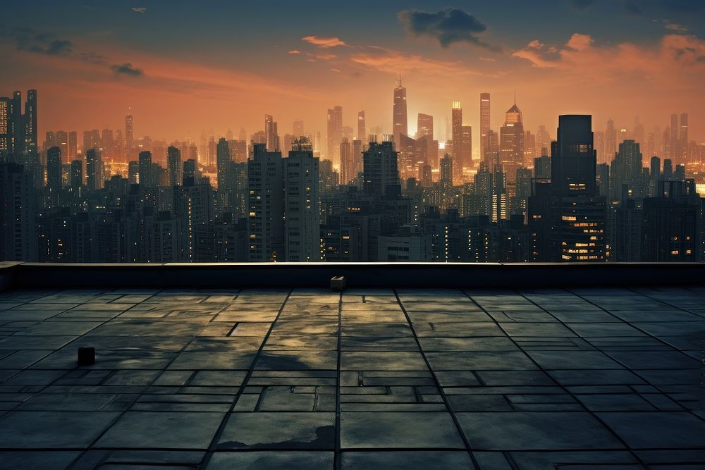 Concrete skyscraper roof top floor | Premium Photo - rawpixel