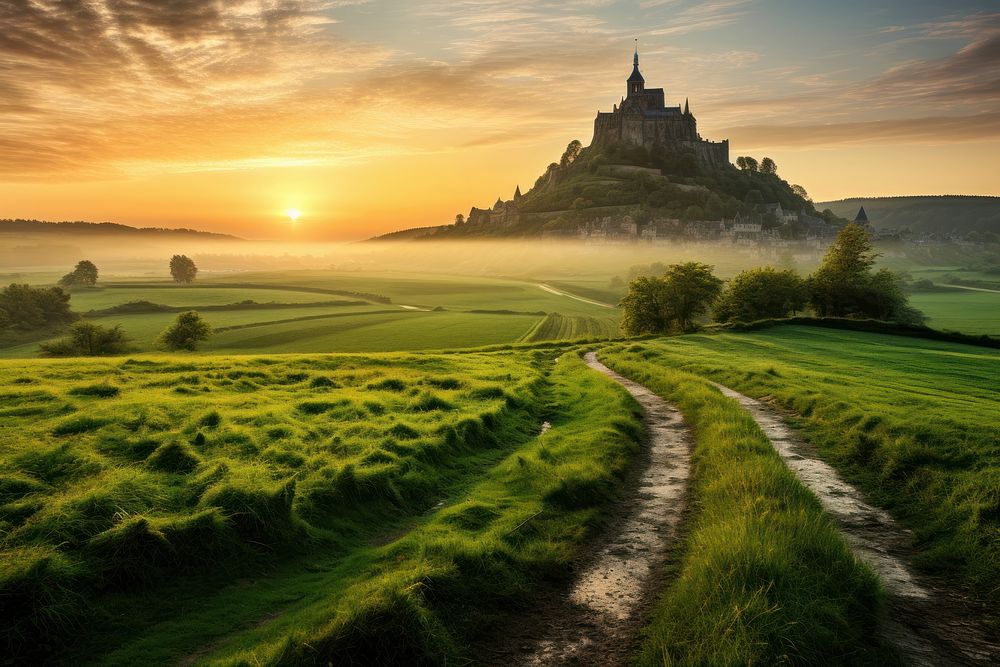 Green french countryside castle architecture | Premium Photo - rawpixel