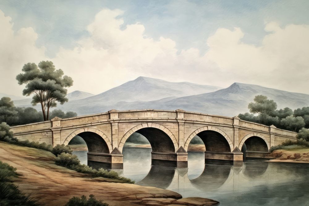 Europe stone bridge architecture outdoors | Free Photo Illustration ...