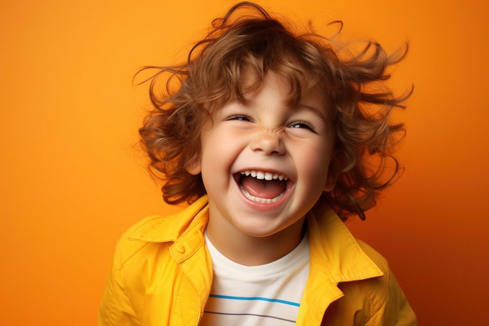 Laughing portrait smiling child. | Premium Photo - rawpixel