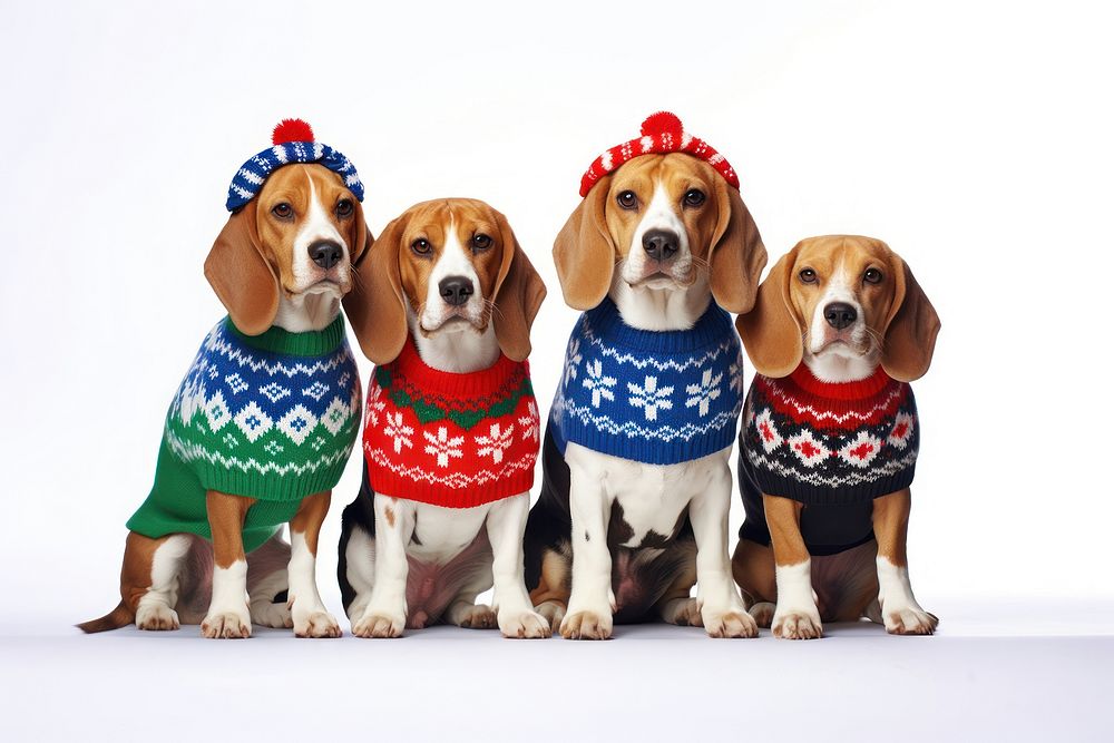 Sweater beagle dog christmas. AI | Premium Photo - rawpixel
