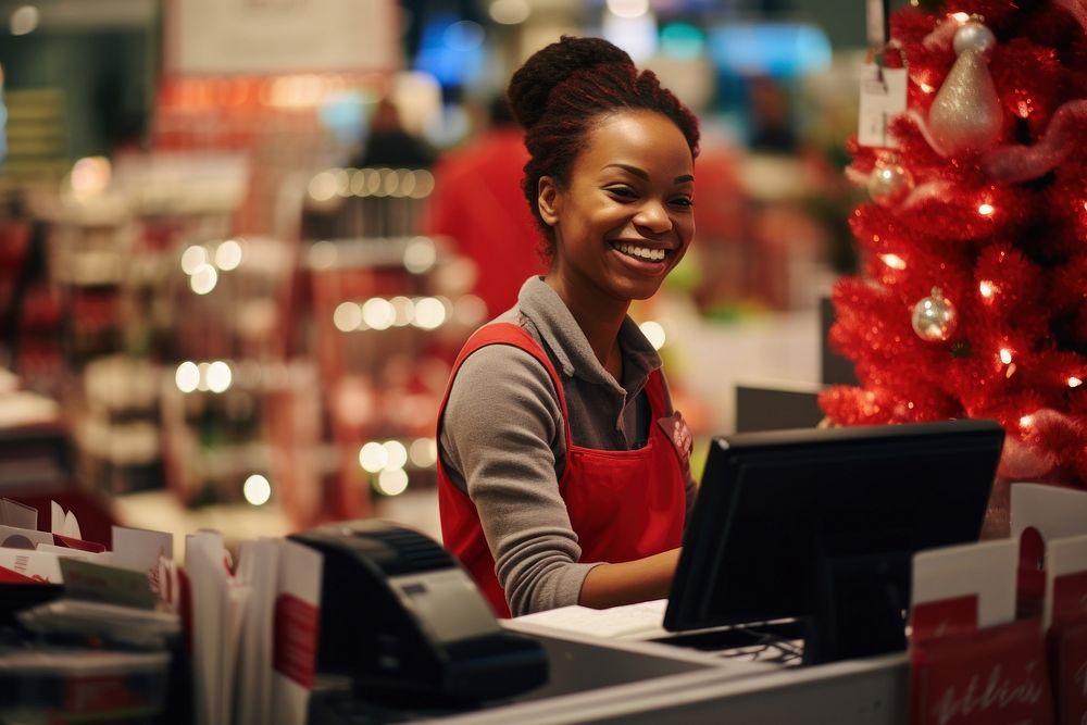 Christmas store department store celebration | Free Photo - rawpixel