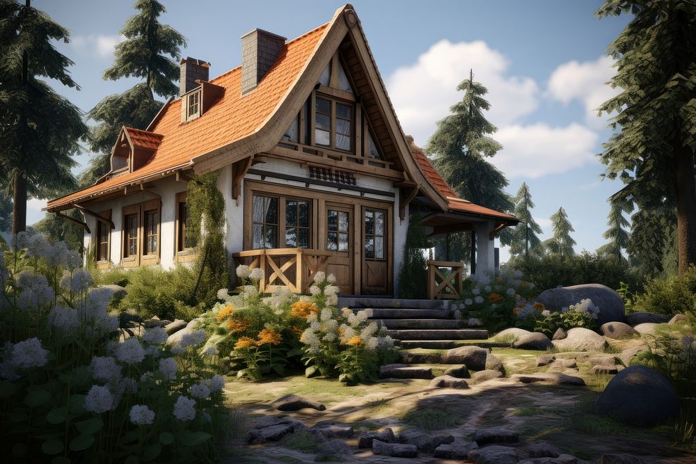 House cottage architecture building. | Free Photo - rawpixel