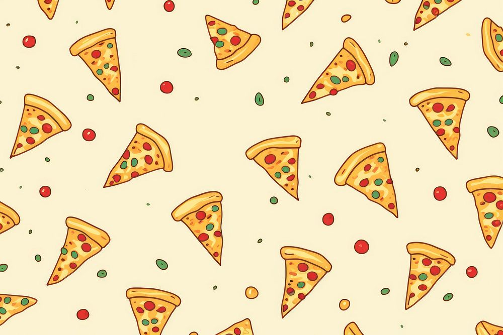 Cute background pattern backgrounds pizza. | Premium Photo Illustration ...