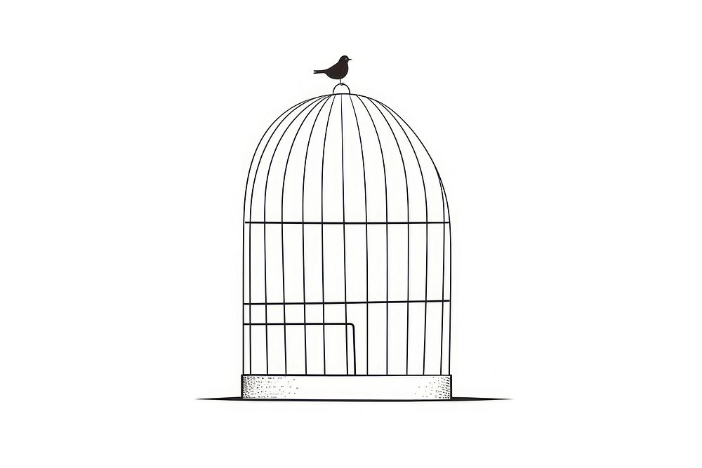 Minimal illustration bird cage and | Premium Photo Illustration - rawpixel