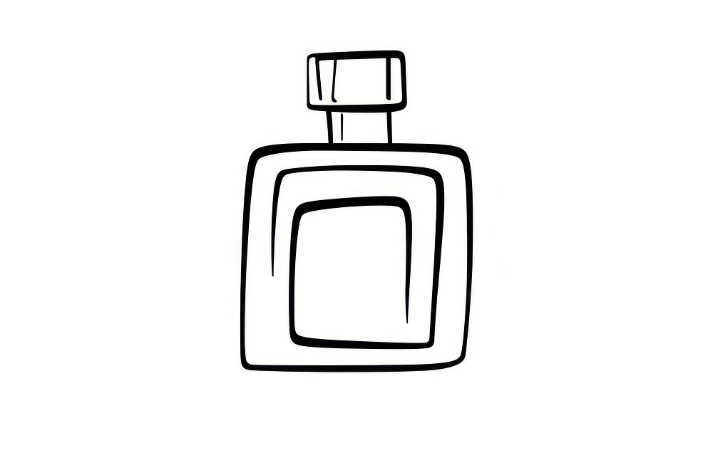 Minimal illustration perfume bottle drawing | Premium Photo ...
