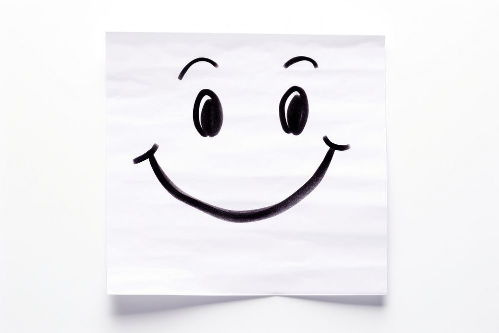Smile paper drawing white. AI | Premium Photo - rawpixel