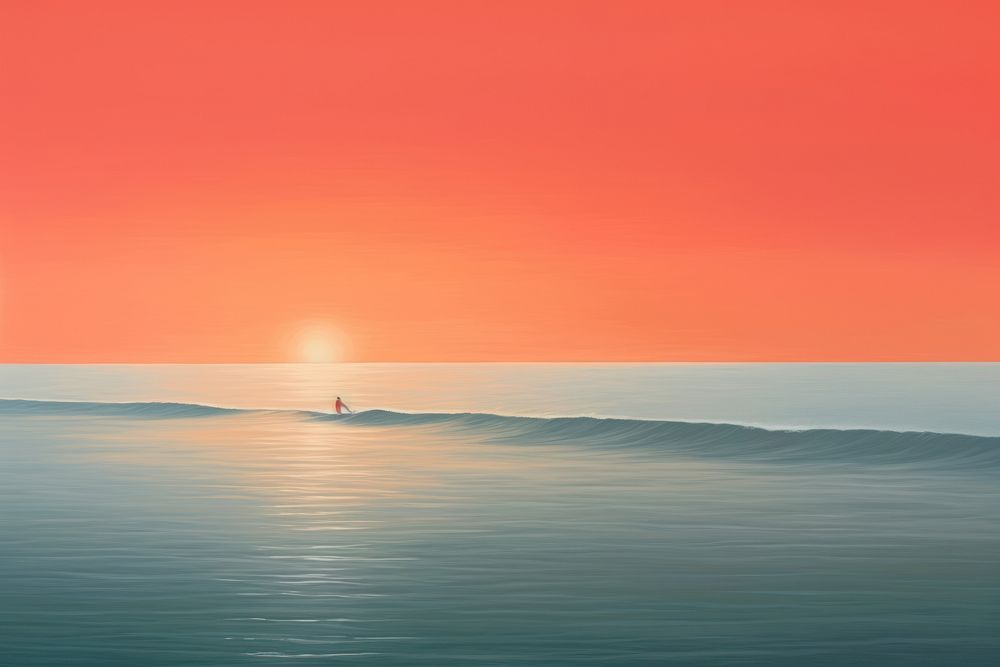 Landscape sea outdoors horizon. AI | Premium Photo Illustration - rawpixel