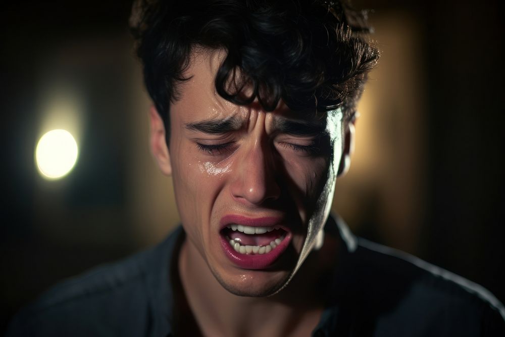 Crying adult man frustration. | Free Photo - rawpixel