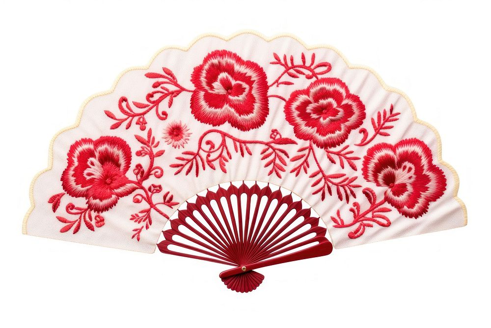 Chinese fan pattern white background | Free Photo - rawpixel