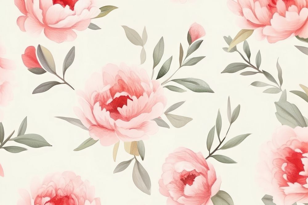 Mini cute Peony pattern backgrounds | Premium Photo Illustration - rawpixel
