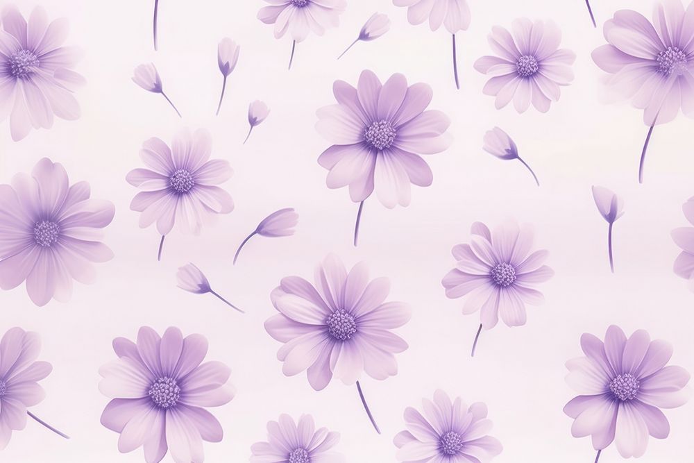 Violet flower pattern backgrounds wallpaper. | Free Photo Illustration ...