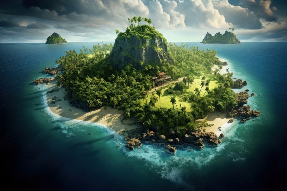 Island landscape outdoors nature plant. | Premium Photo - rawpixel