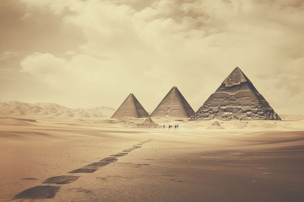 Pyramids architecture landscape tranquility. | Free Photo - rawpixel