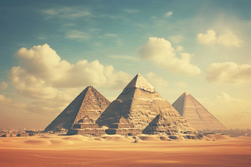 Pyramids architecture landscape archaeology | Free Photo - rawpixel
