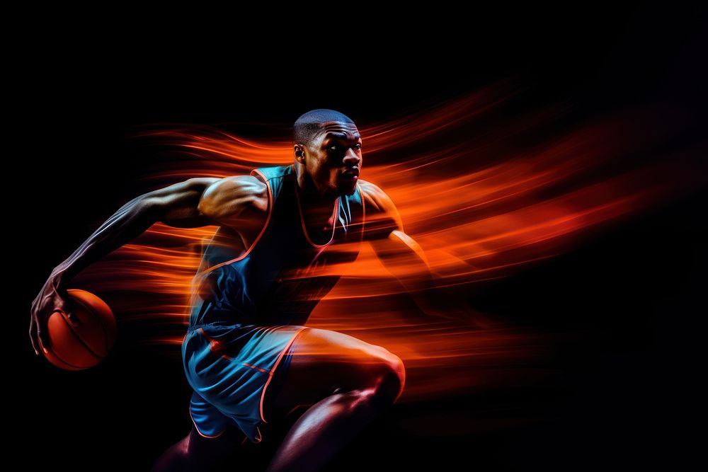 Basketball player sports speed light | Free Photo - rawpixel