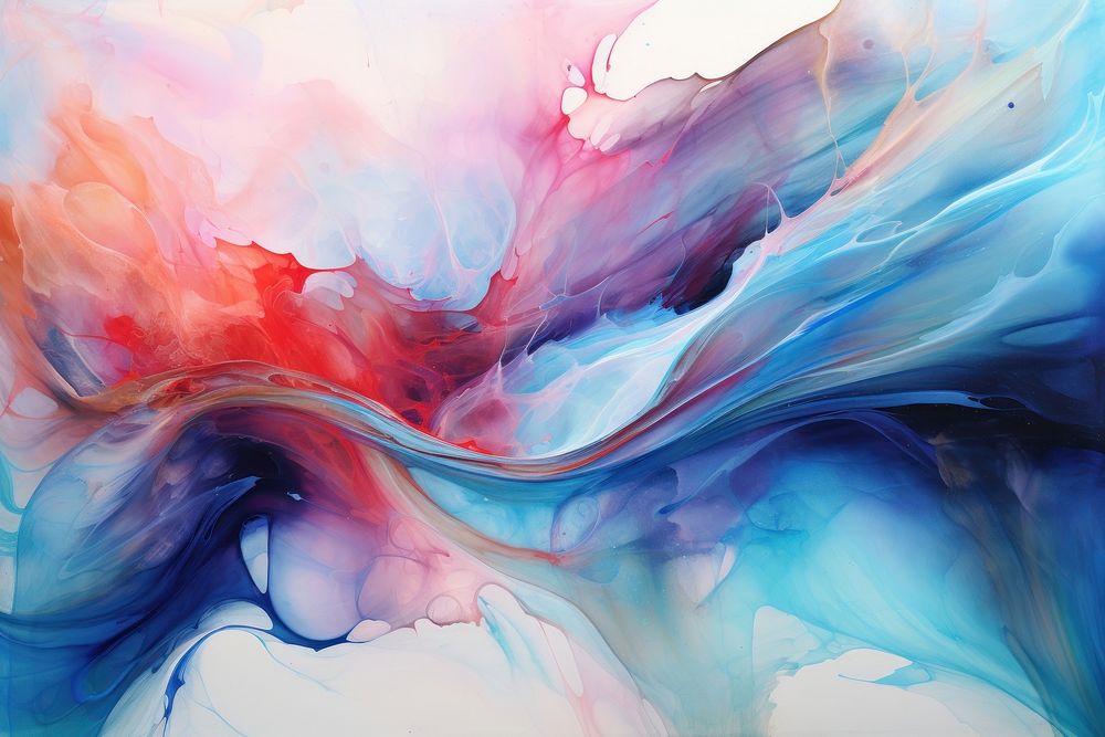 Abstract liquid acrylic painting art | Free Photo Illustration - rawpixel
