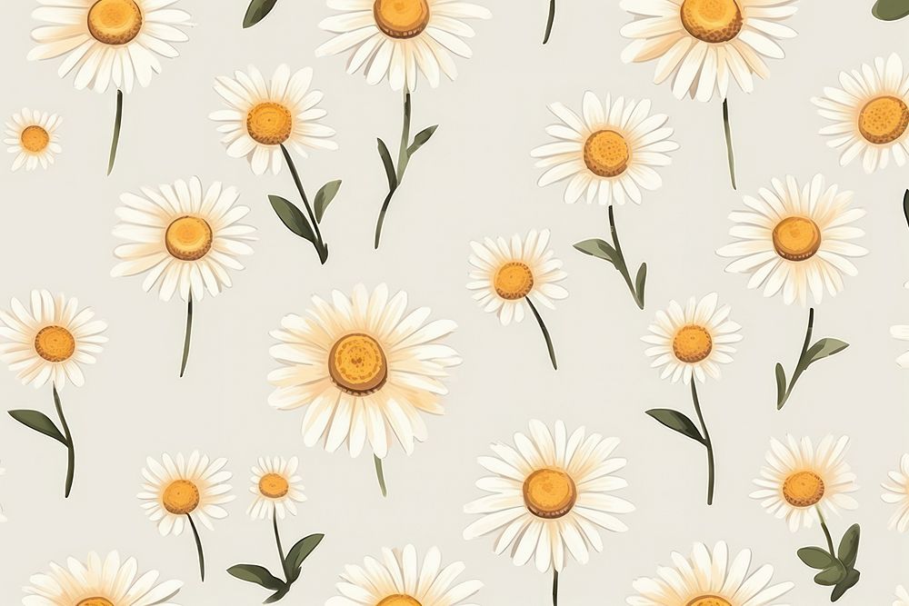 Daisy pattern backgrounds wallpaper. AI | Free Photo Illustration ...