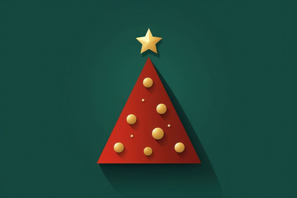 Christmas triangle circle shape. | Free Photo Illustration - rawpixel