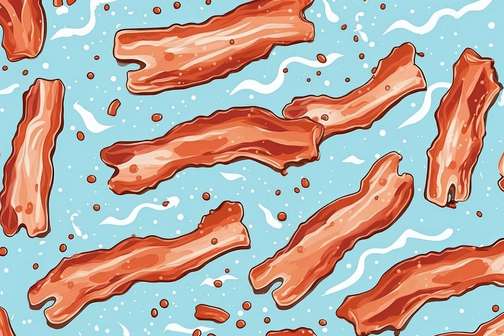 Bacon pattern meat pork. | Free Photo Illustration - rawpixel