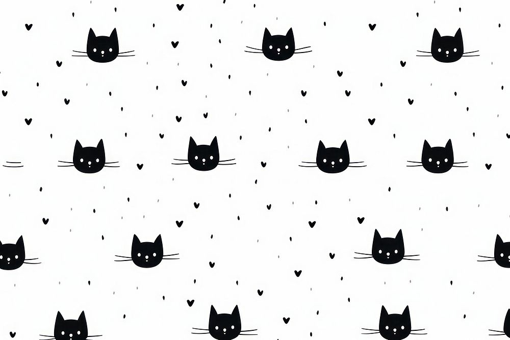 Cat pattern backgrounds mammal. AI | Premium Photo Illustration - rawpixel