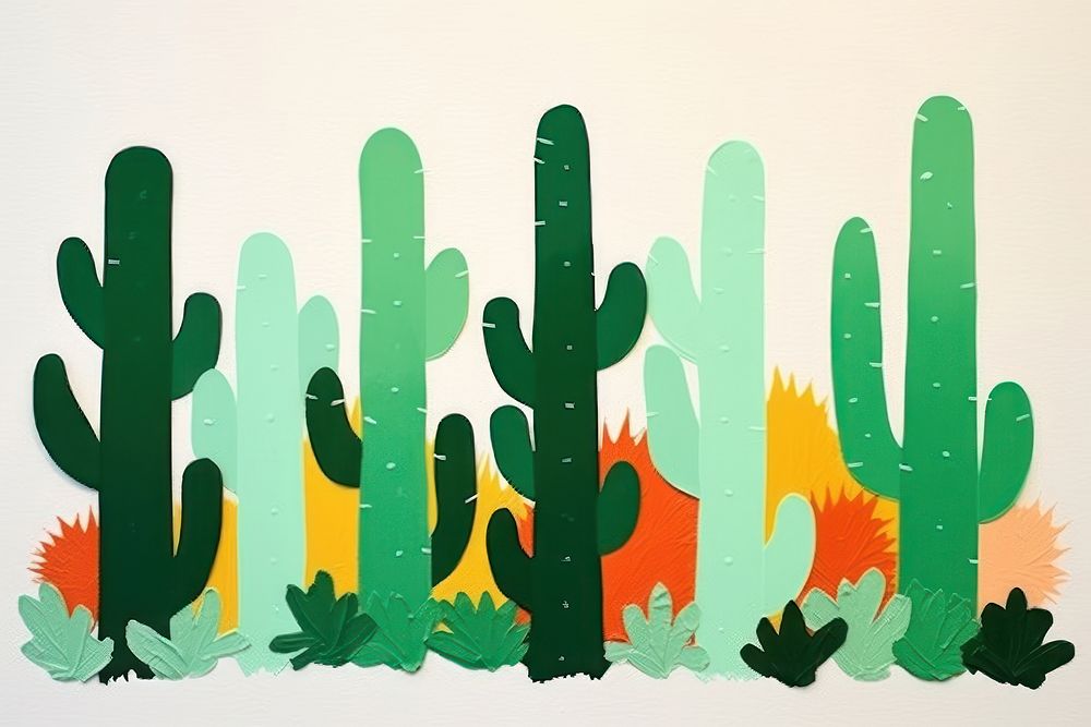 Cactus plant art creativity. | Free Photo Illustration - rawpixel