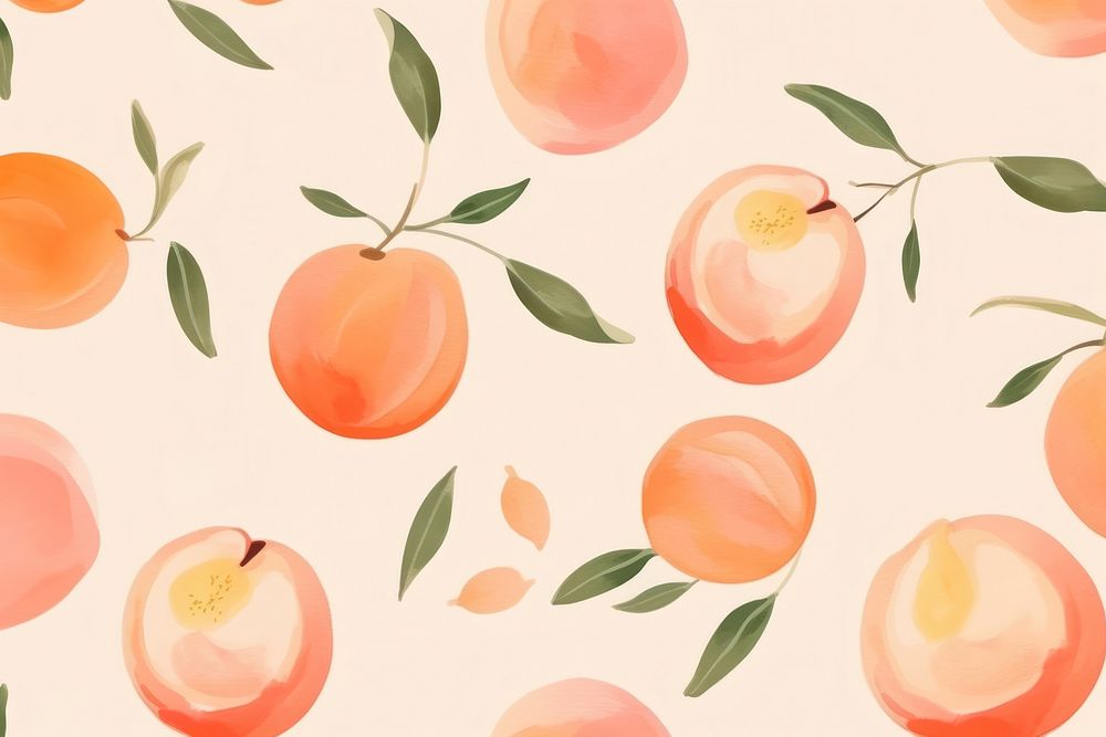 Peach backgrounds pattern fruit | Free Photo Illustration - rawpixel