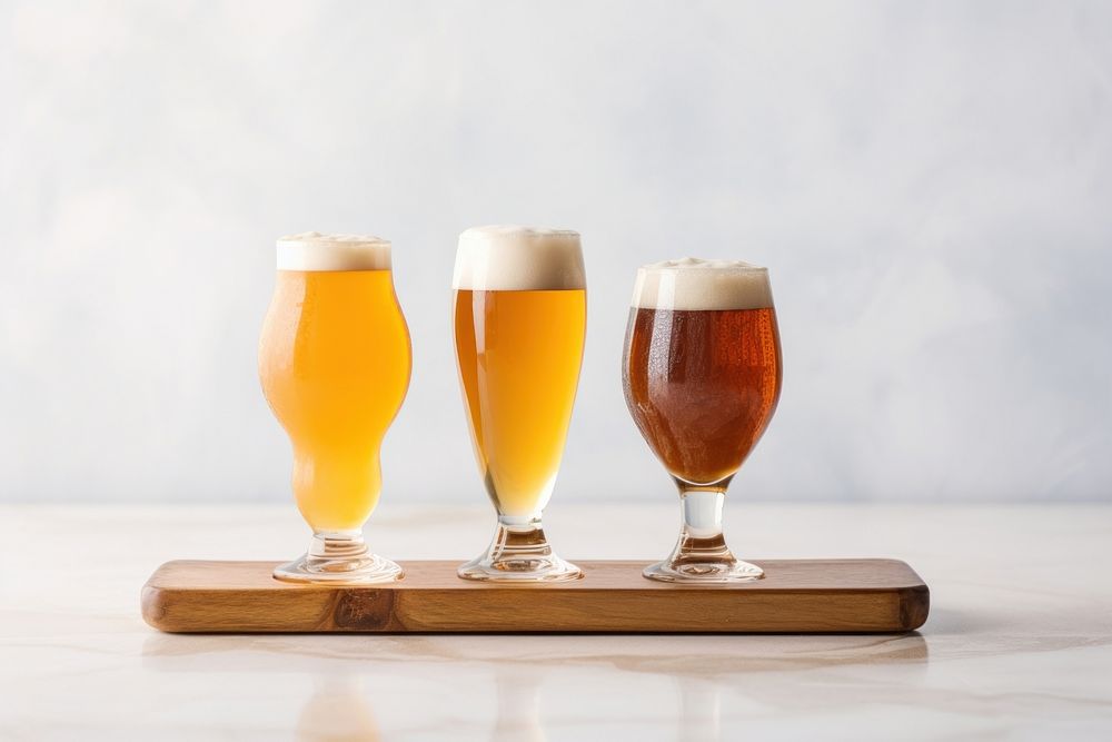 Beer flight boards glass table | Free Photo - rawpixel