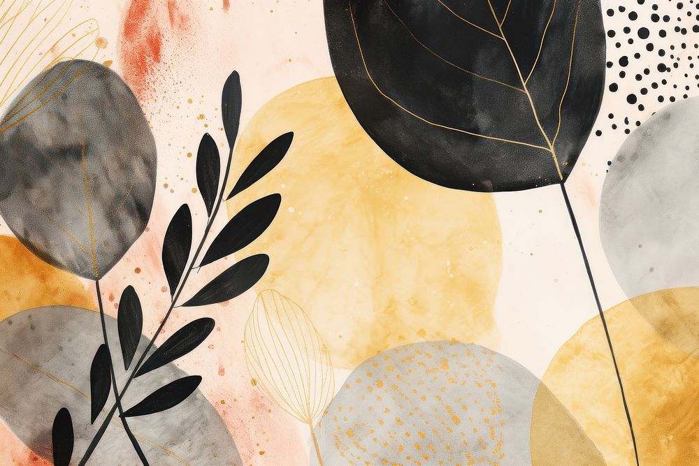 Botanical backgrounds abstract painting. AI | Free Photo Illustration ...