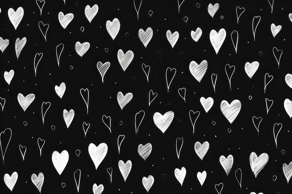 Minimal hearts illustrations backgrounds pattern | Premium Photo ...