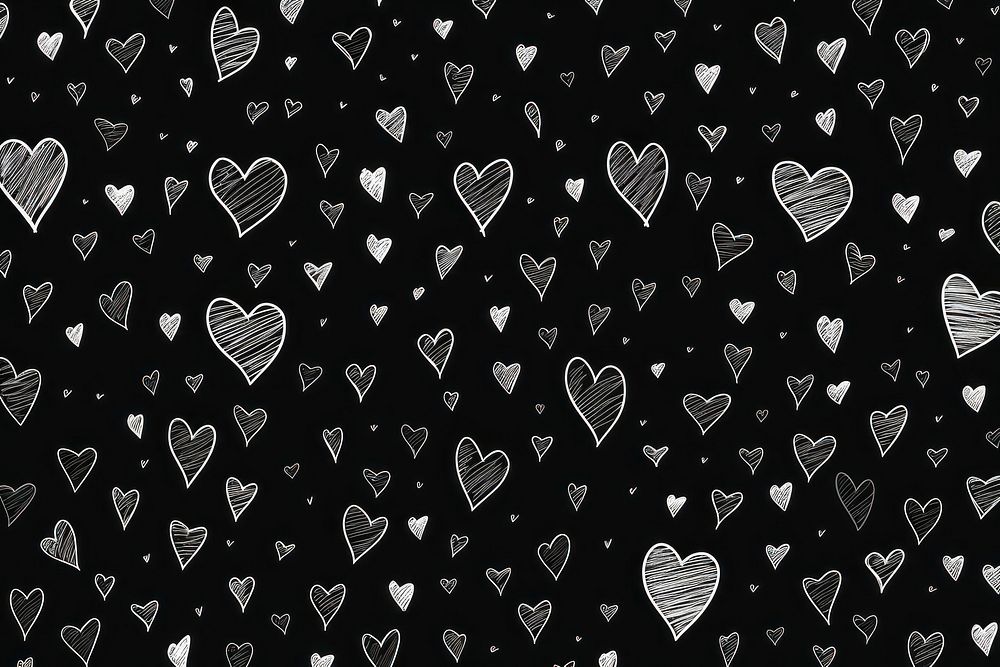 Minimal hearts illustrations backgrounds pattern | Free Photo ...