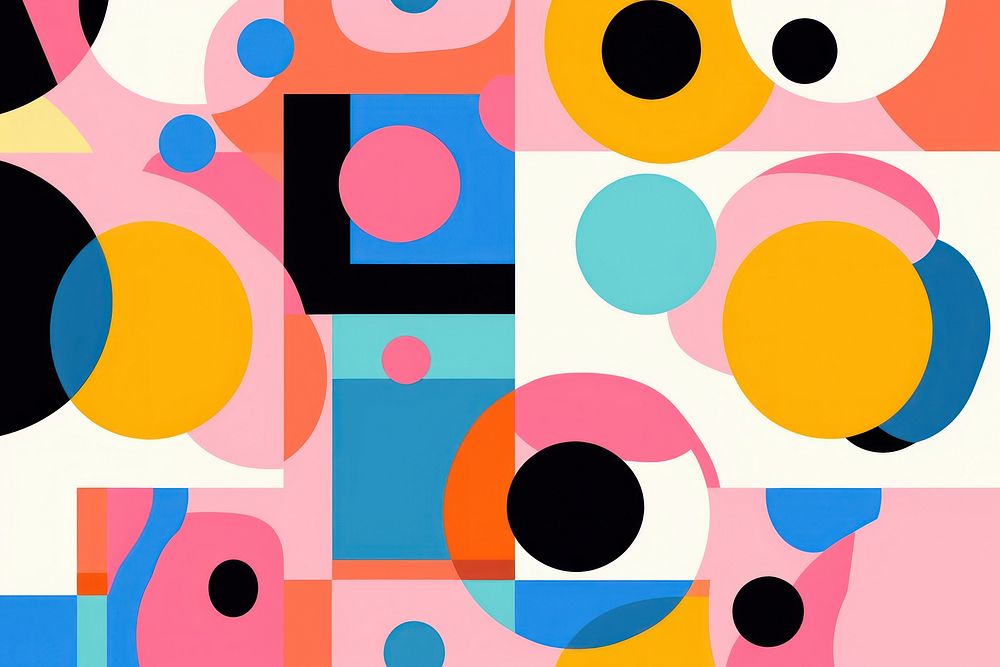 Geometric color blocked pattern shape | Free Photo Illustration - rawpixel