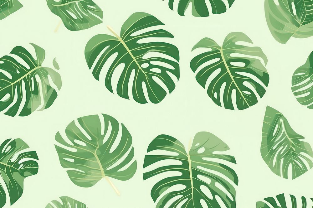 Monstera leaf backgrounds pattern nature. | Free Photo Illustration ...