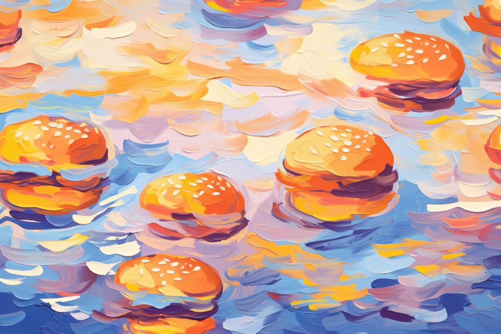 Abstract hamburger pattern painting backgrounds | Free Photo ...